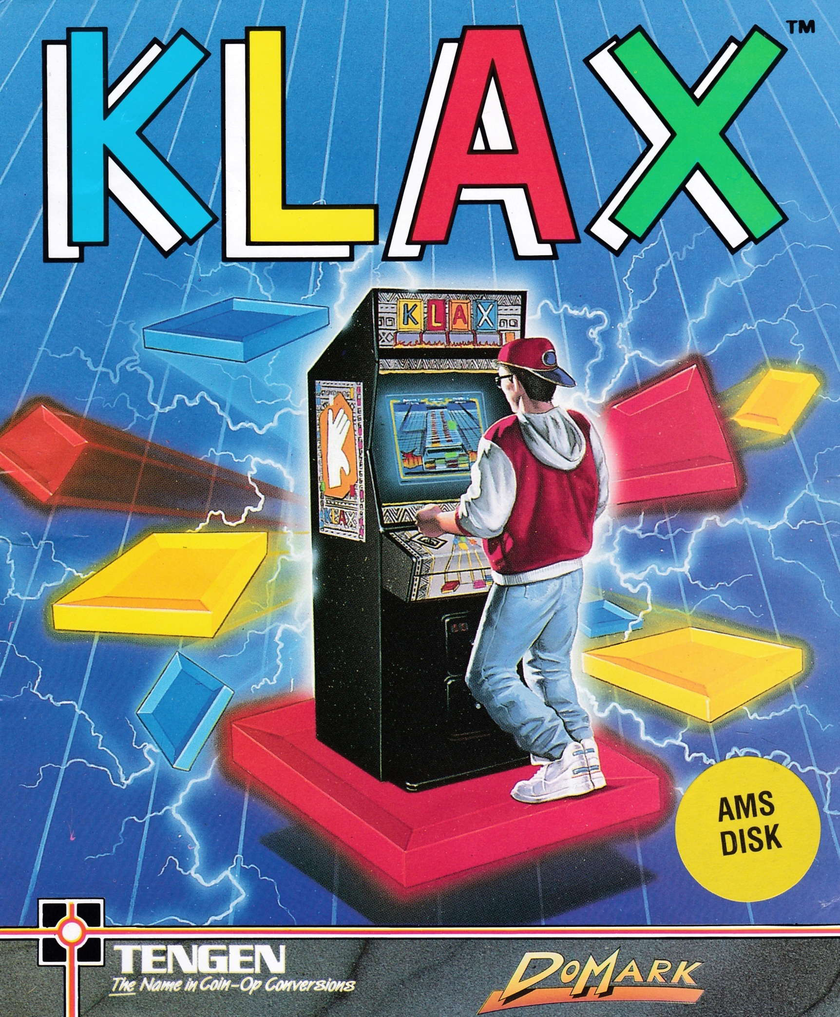Klax by Domark edited by Tengen on Amstrad CPC (1990)